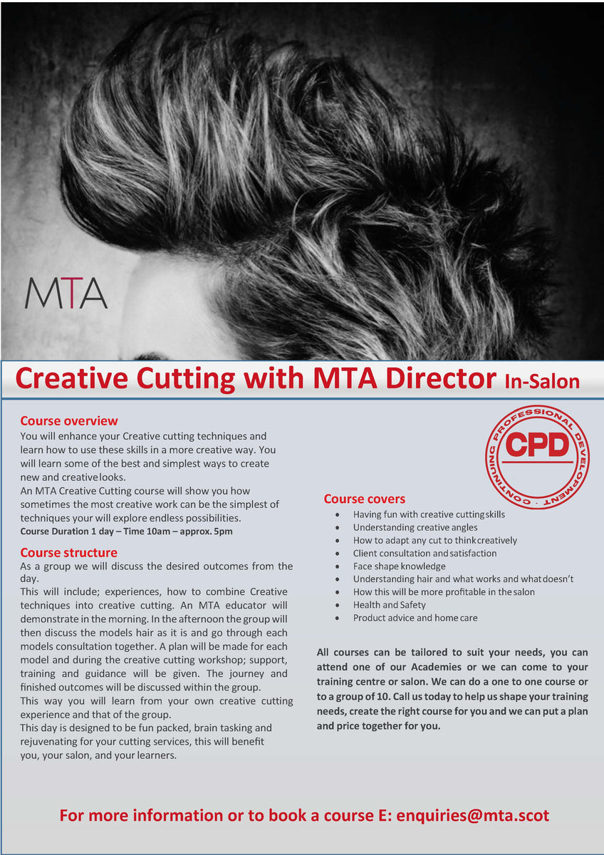 Creative Cutting with MTA Director – MTA Education